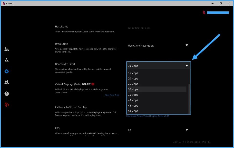 Parsec: Phần mềm điều khiển máy tính từ xa hỗ trợ chơi game